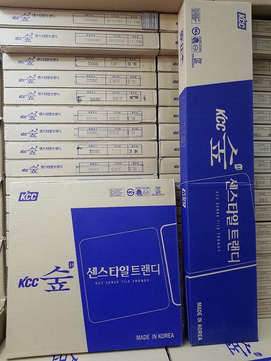 KCC트랜디타일(주택.상가.사무실 P.V.C데코타일 LVT타일 본드시공!) (사각타일 600mm(W)X600mm(L)두께3T 9PCS/BOX/1평) (*사각타일457 ...